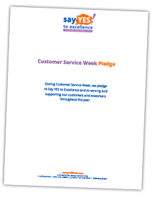 Customer Service Week Pledge Your Commitment