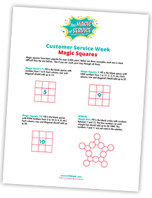Customer Service Week Magic Squares